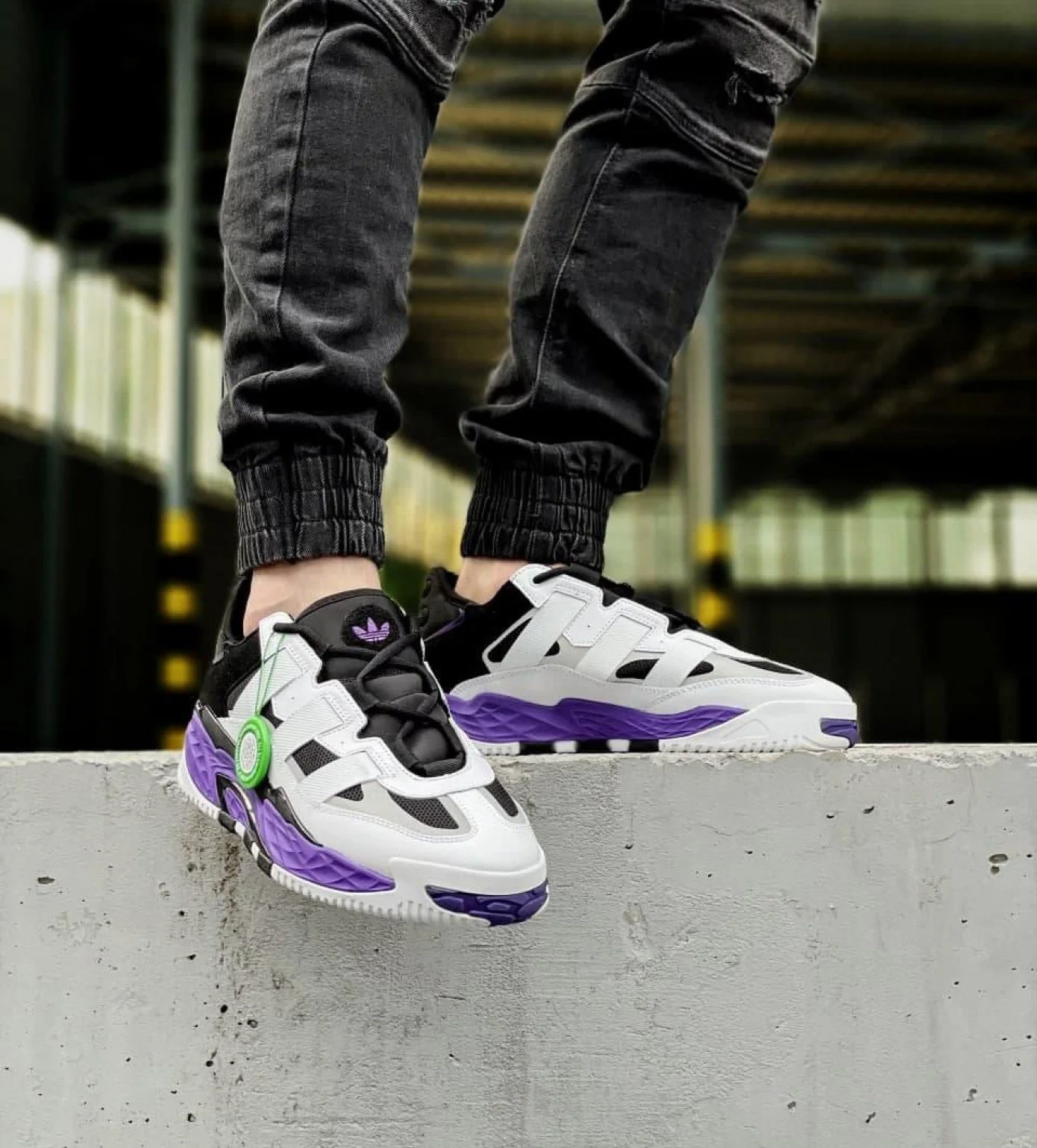 Кроссовки Adidas Niteball Purple-White купить в Краснодаре