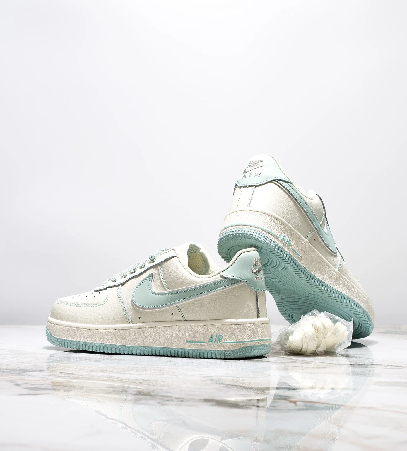 Кроссовки Nike Air Force 1 Cyan-Beige купить в Краснодаре