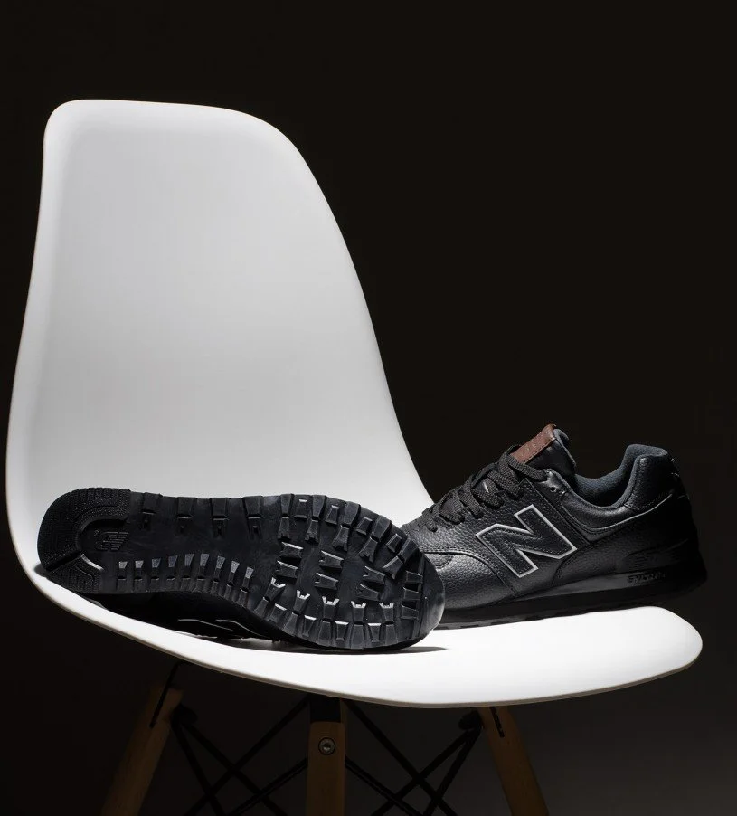 Кроссовки New Balance 574 Leather Brown-Black купить в Краснодаре